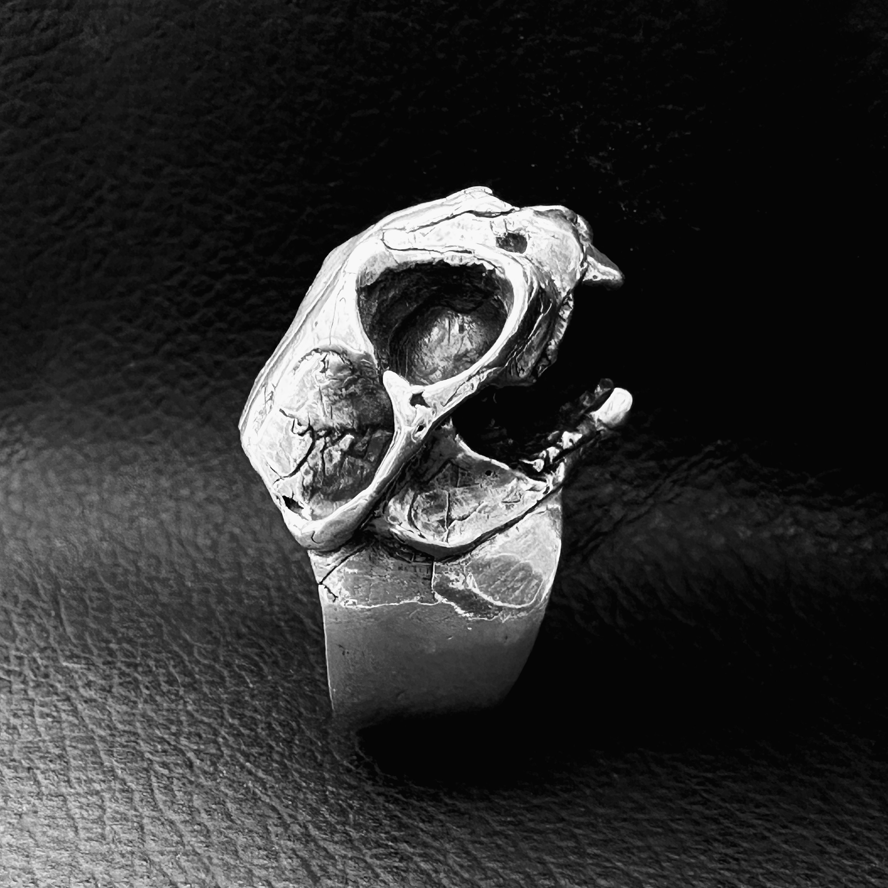 Sterling Silver Bobcat Skull Ring: Lynx Rufus Statement Goth Jewelry - Etsy