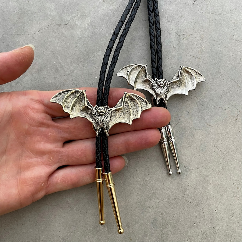 Bat Bolo Tie - Lesser Long-nosed Bat - Etsy