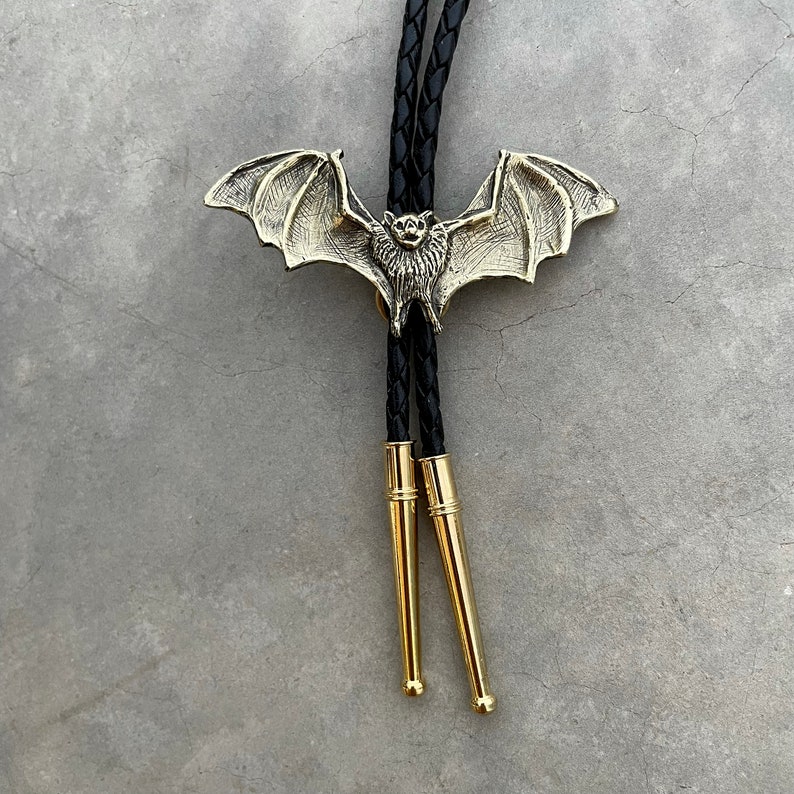 Bat Bolo Tie - Lesser Long-nosed Bat - Etsy