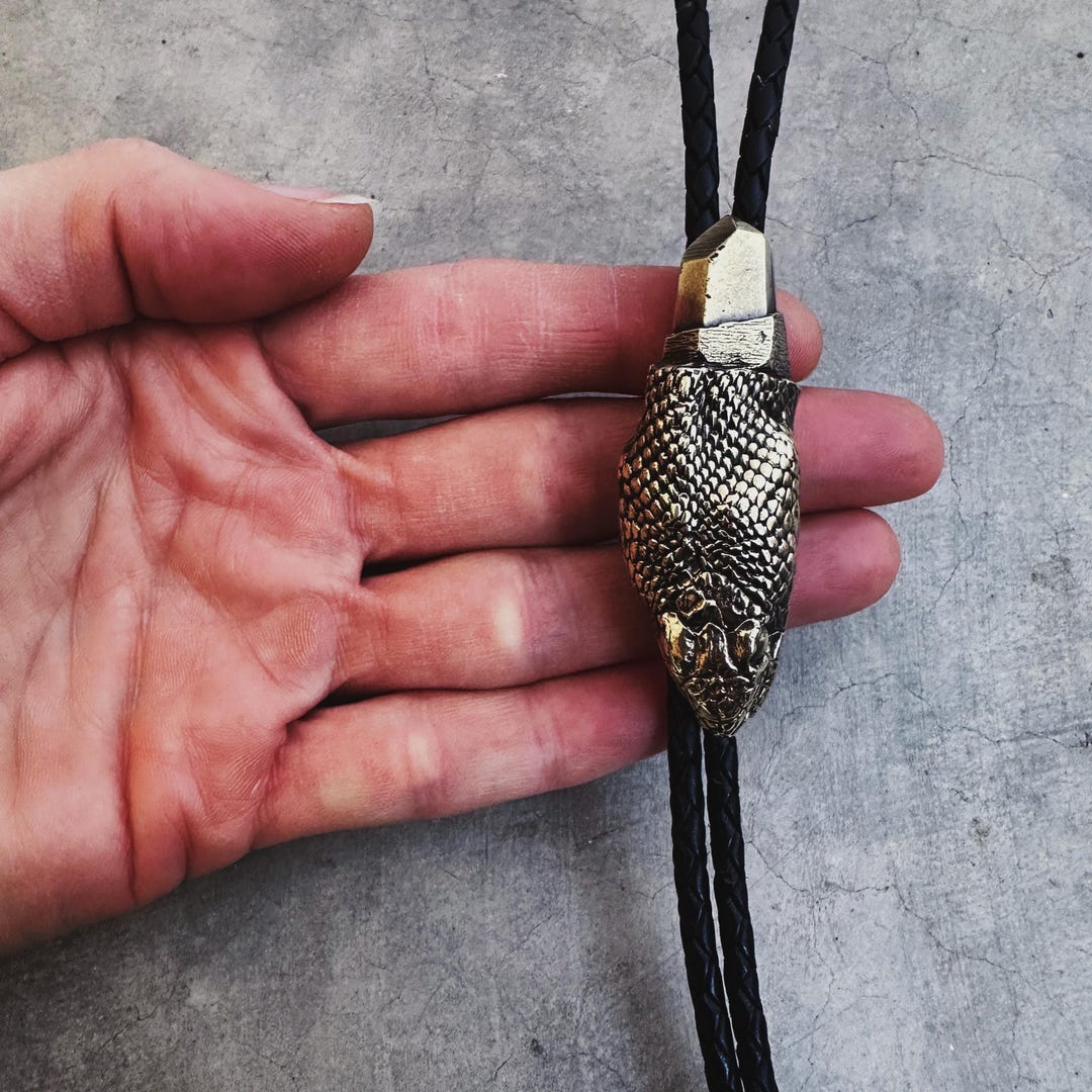 Bullsnake // Bolo Tie // Western Wear Southwest Unisex Menswear Biker ...