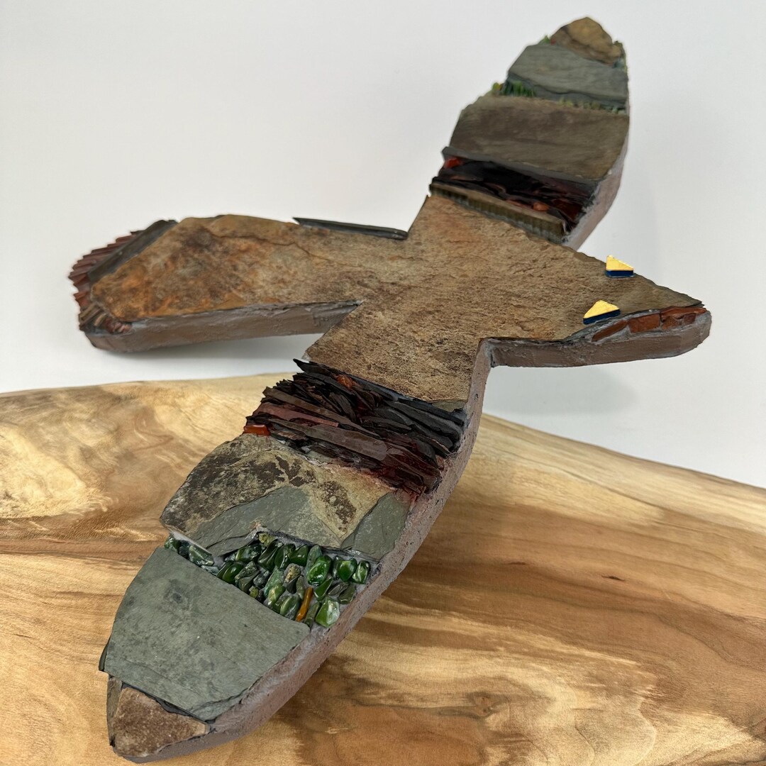 Bird in Flight- Stone Mosaic Wall Sculpture - Etsy