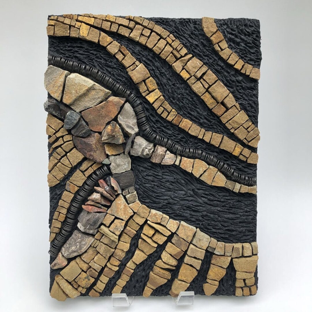 Spontaneous Flow - Stone Mosaic Wall Sculpture - Etsy