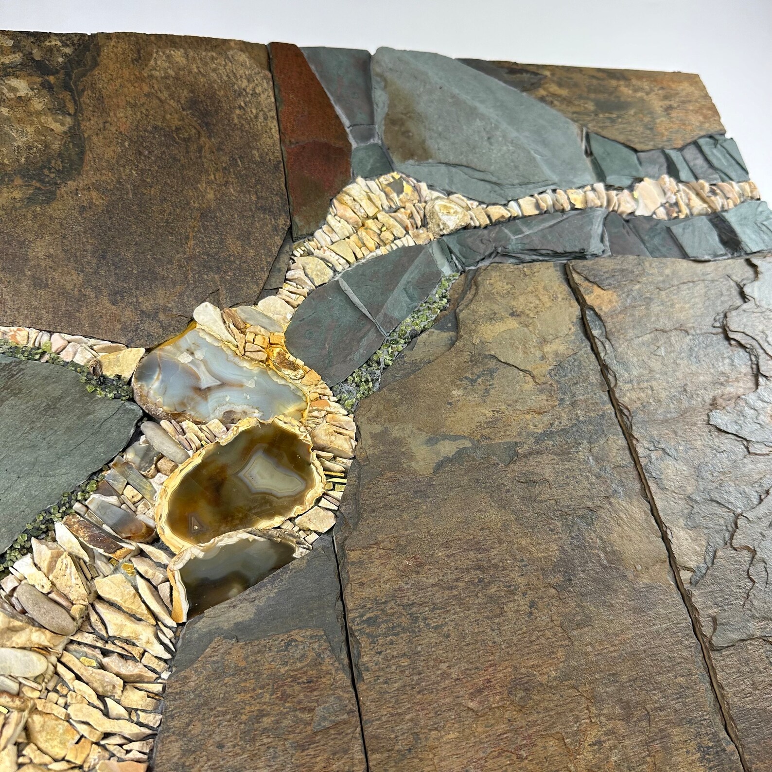 Wanderland - Stone Mosaic Wall Art - Etsy