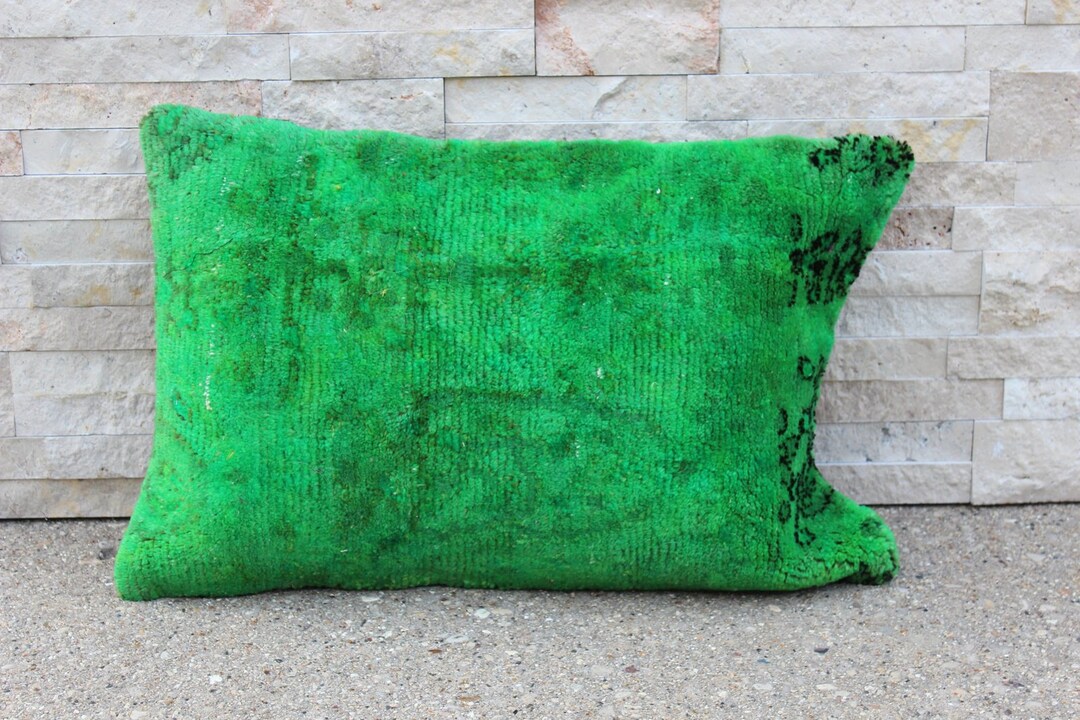 16 X 24 Soft Kelly Green Black Over Dyed Hand-knotted - Etsy UK
