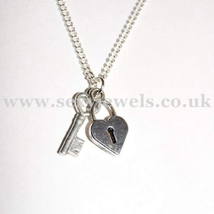 Keyholder Lock and Key Necklace Key Neck Chain Jewellery Fetish Cuckold ...