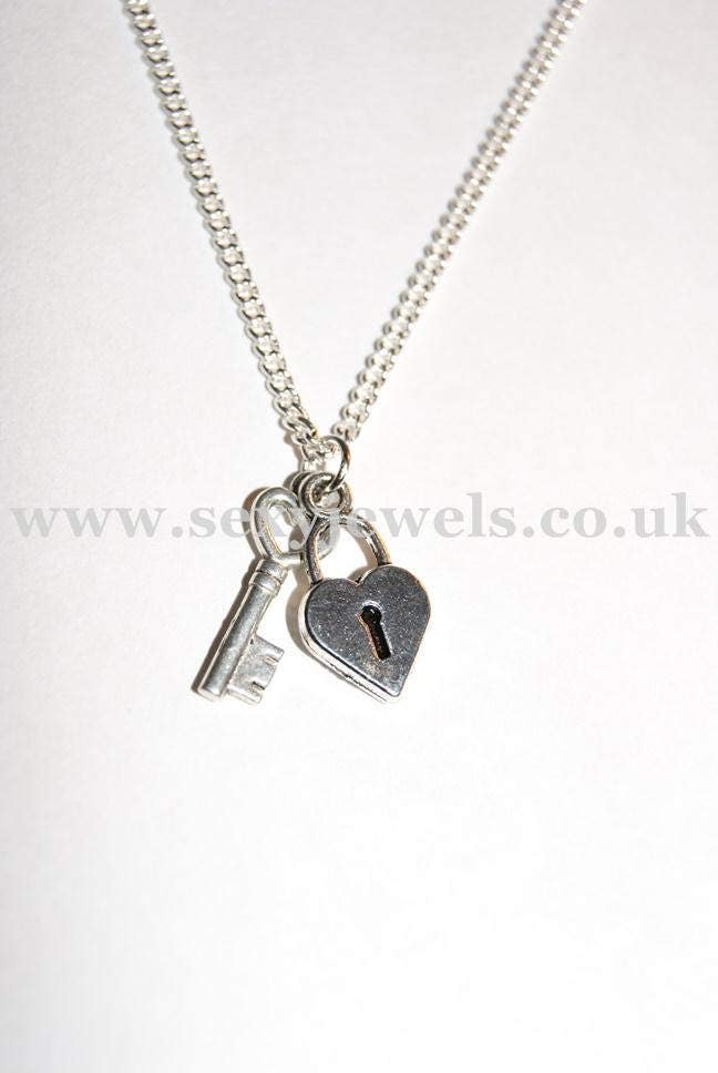 Keyholder Lock and Key Necklace Key Neck Chain Jewellery - Etsy UK
