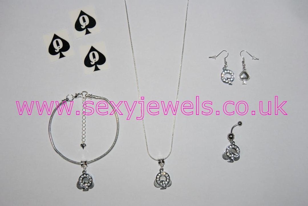 Queen of Spades Euro Anklet Necklace Ankle Chain Bracelet - Etsy