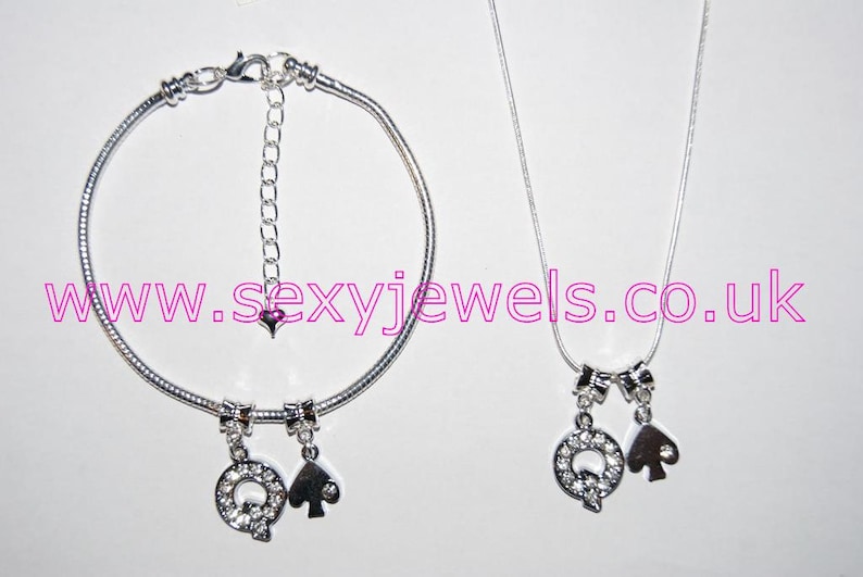 Queen of Spades Euro Anklet Necklace Ankle Chain Bracelet - Etsy