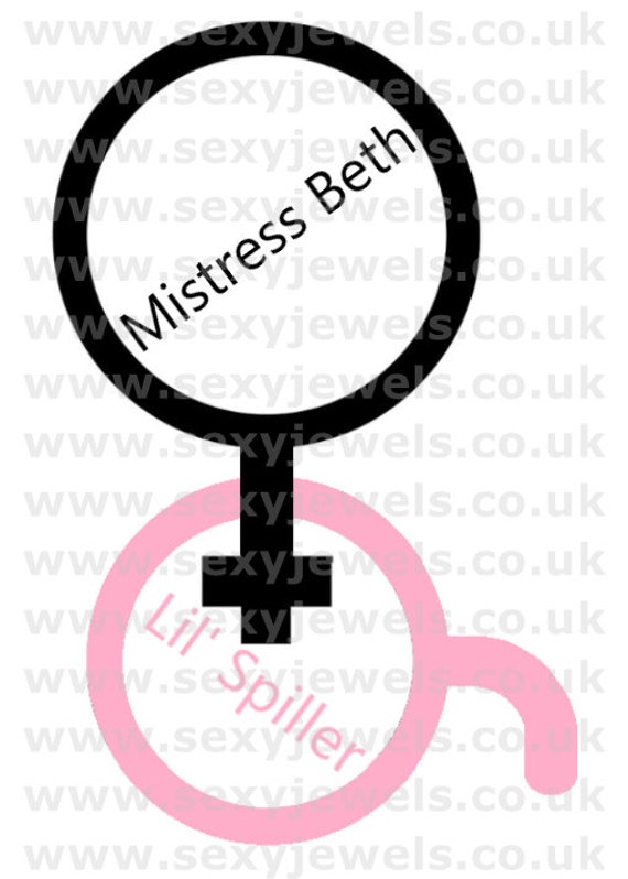Custom Design Female Domination Mistress Temporary Tattoos - Etsy