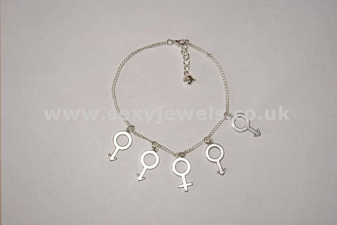 MMFMM Symbols Anklet Premium Ankle Chain Jewellery Fetish Cuckold ...
