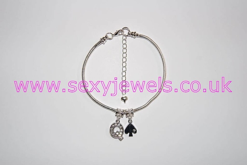 Queen of Spades Anklet Euro Ankle Chain Jewellery Fetish - Etsy