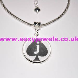 Jack of Spades Dome Anklet Euro Ankle Chain Jewellery Fetish Cuckold ...
