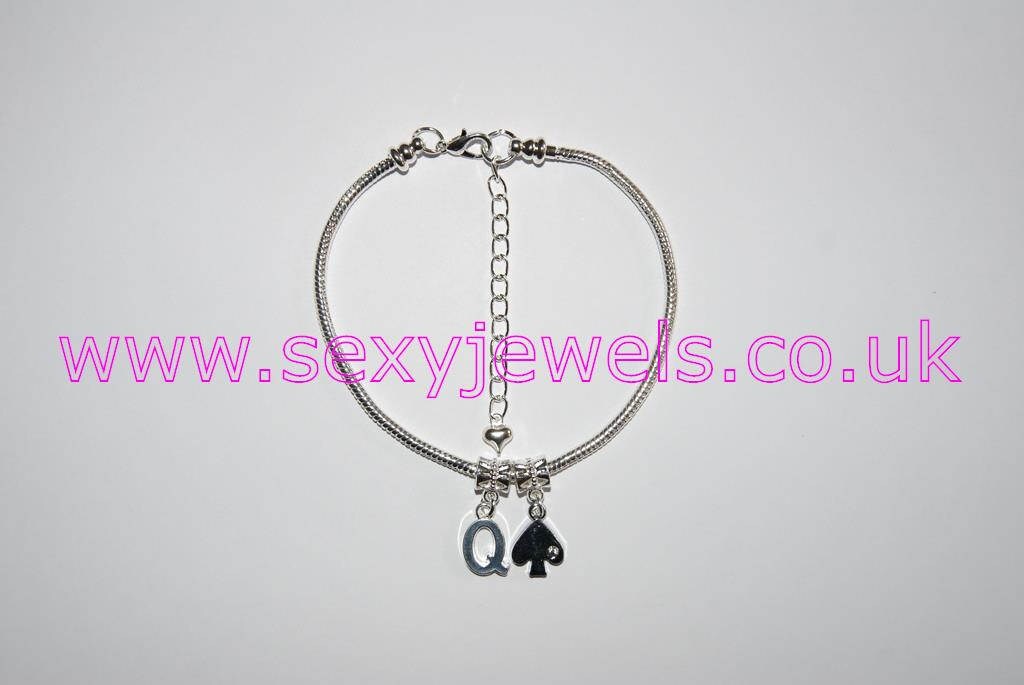 Queen of Spades Anklet Euro Ankle Chain Jewellery Fetish - Etsy