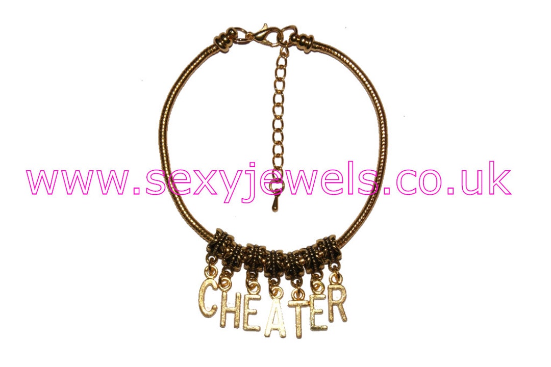 CHEATER Anklet Euro Ankle Chain Jewellery Fetish Cuckold Hotwife Bad ...