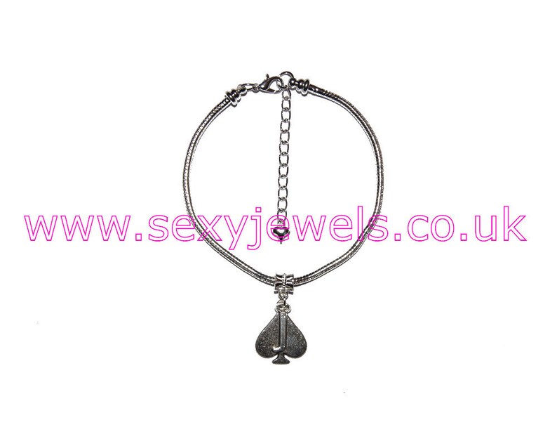 Jack of Spades Anklet Euro Ankle Chain Jewellery Fetish Cuckold BBC ...