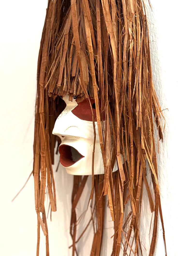 Hand-carved Red Cedar Pook Mask by Jacob Kinney, Makah Nation Tribal ...