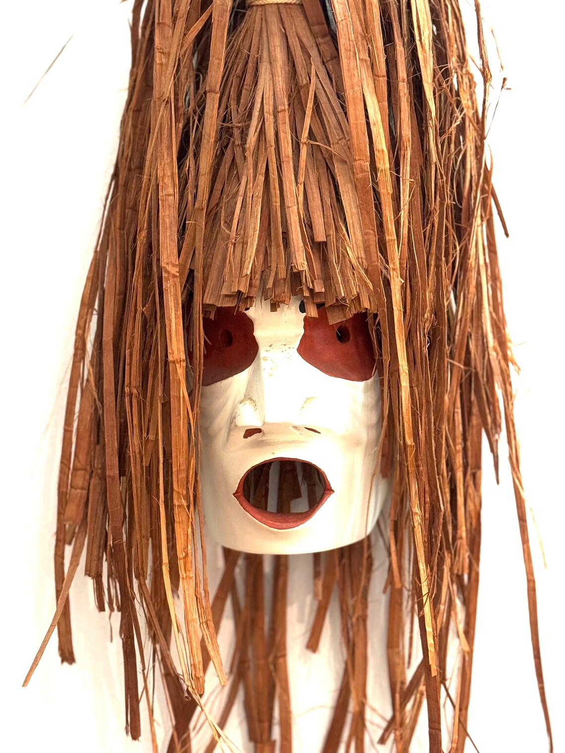 Hand-carved Red Cedar Pook Mask by Jacob Kinney, Makah Nation Tribal ...