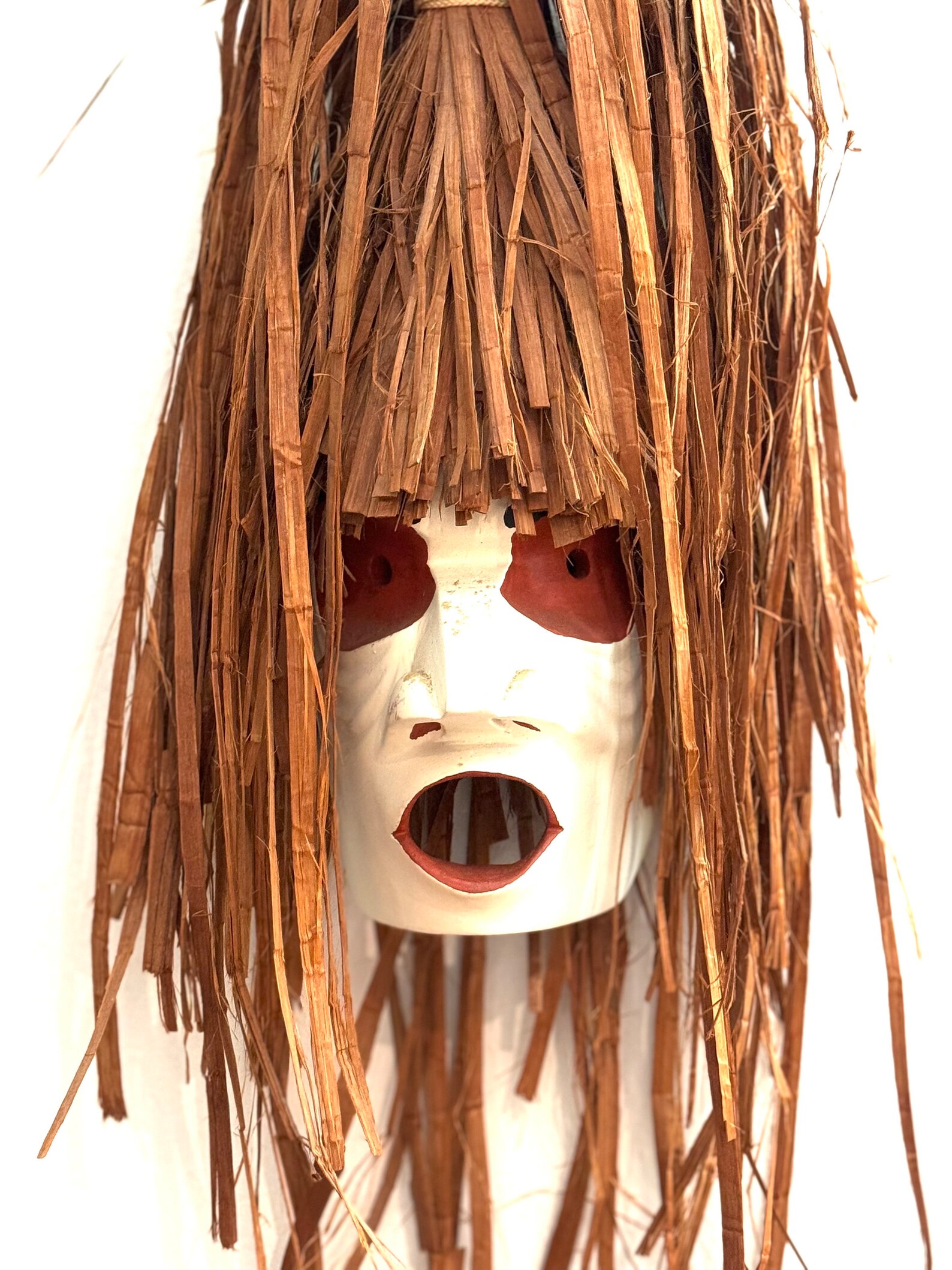Hand-carved Red Cedar Pook Mask by Jacob Kinney, Makah Nation Tribal ...