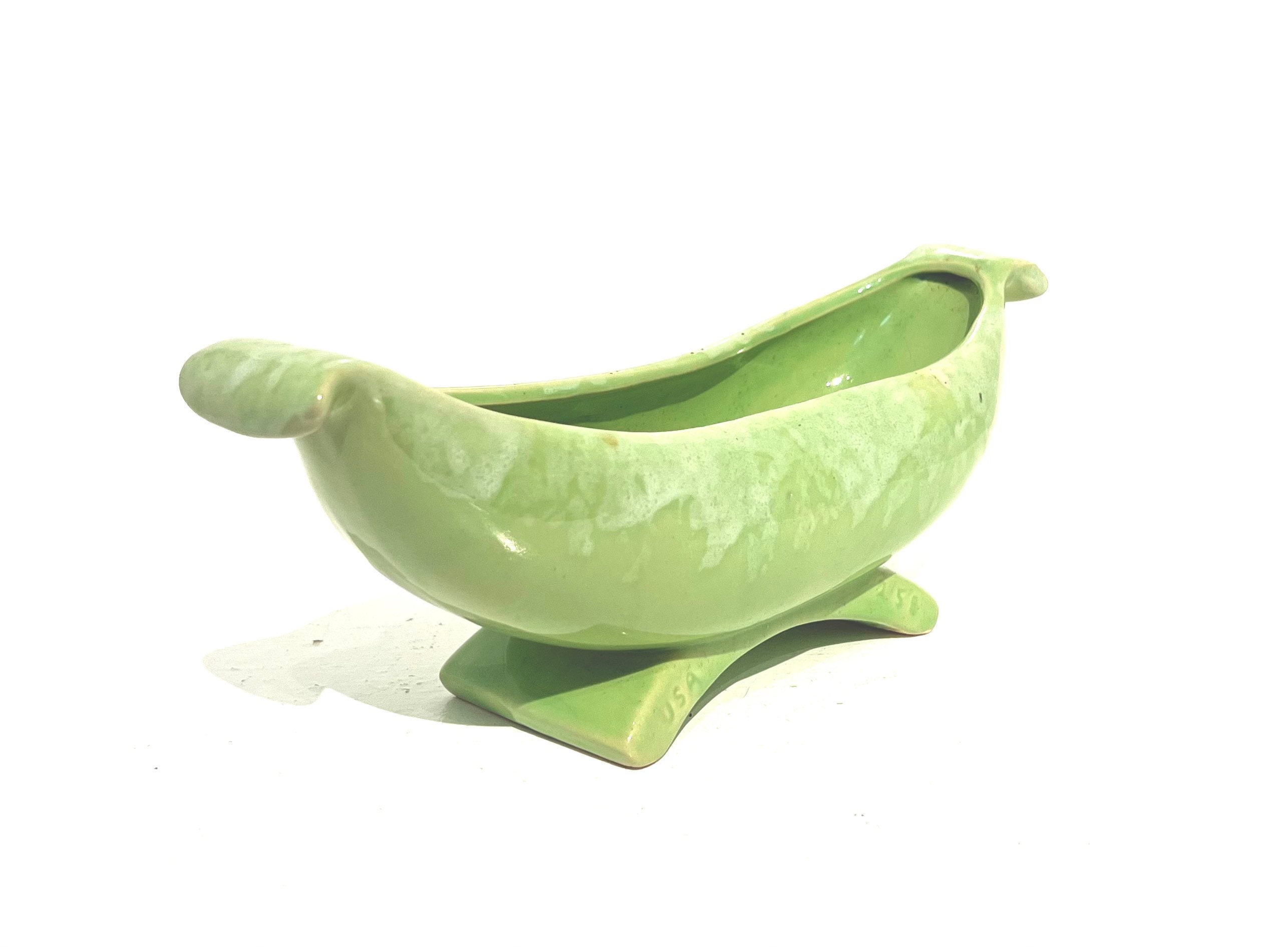 Set of 3 Vintage Green Planters, Collection of Mid Century Planters ...