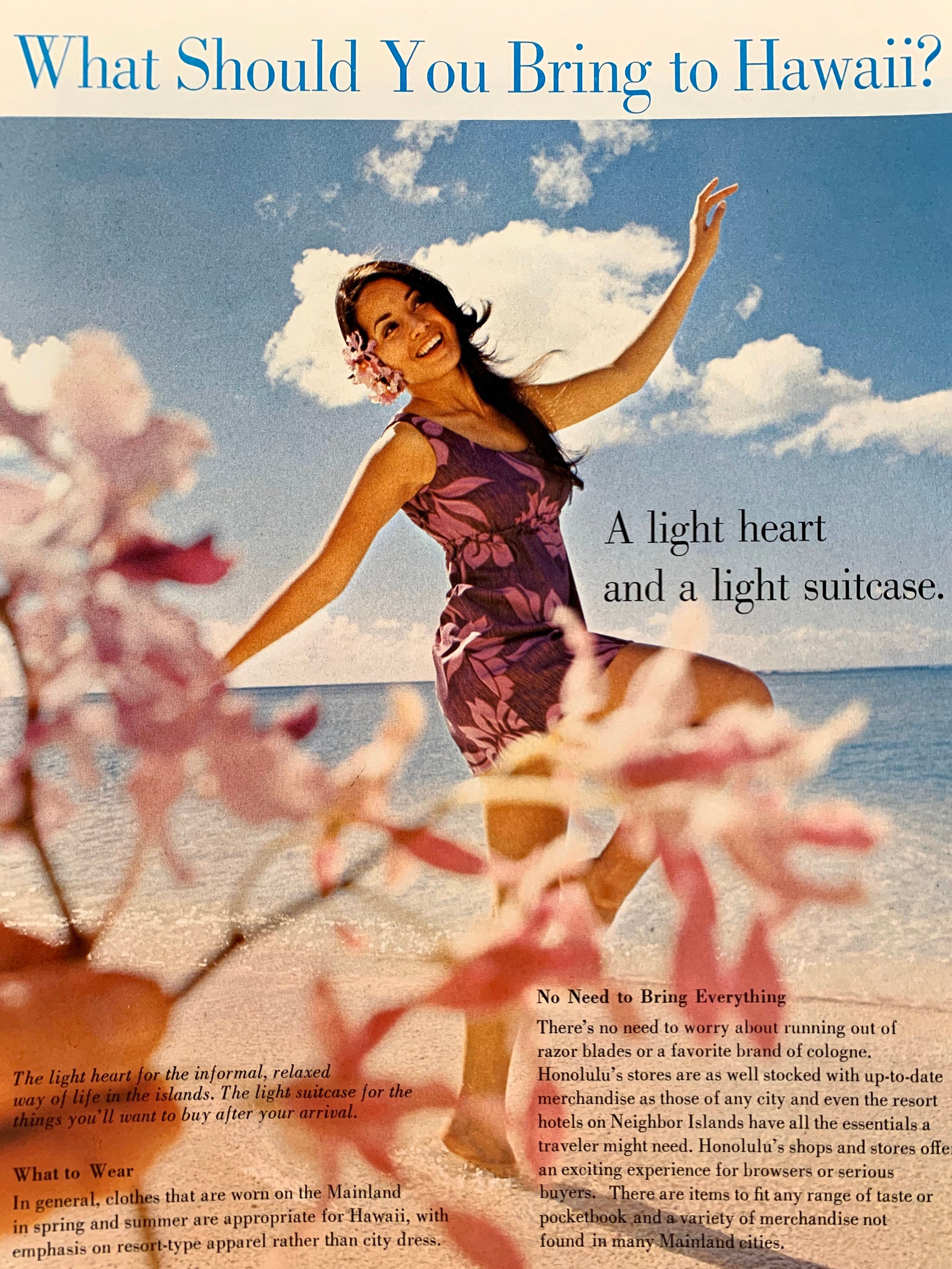 Hawaii Tourism Magazine Advertisement - Etsy