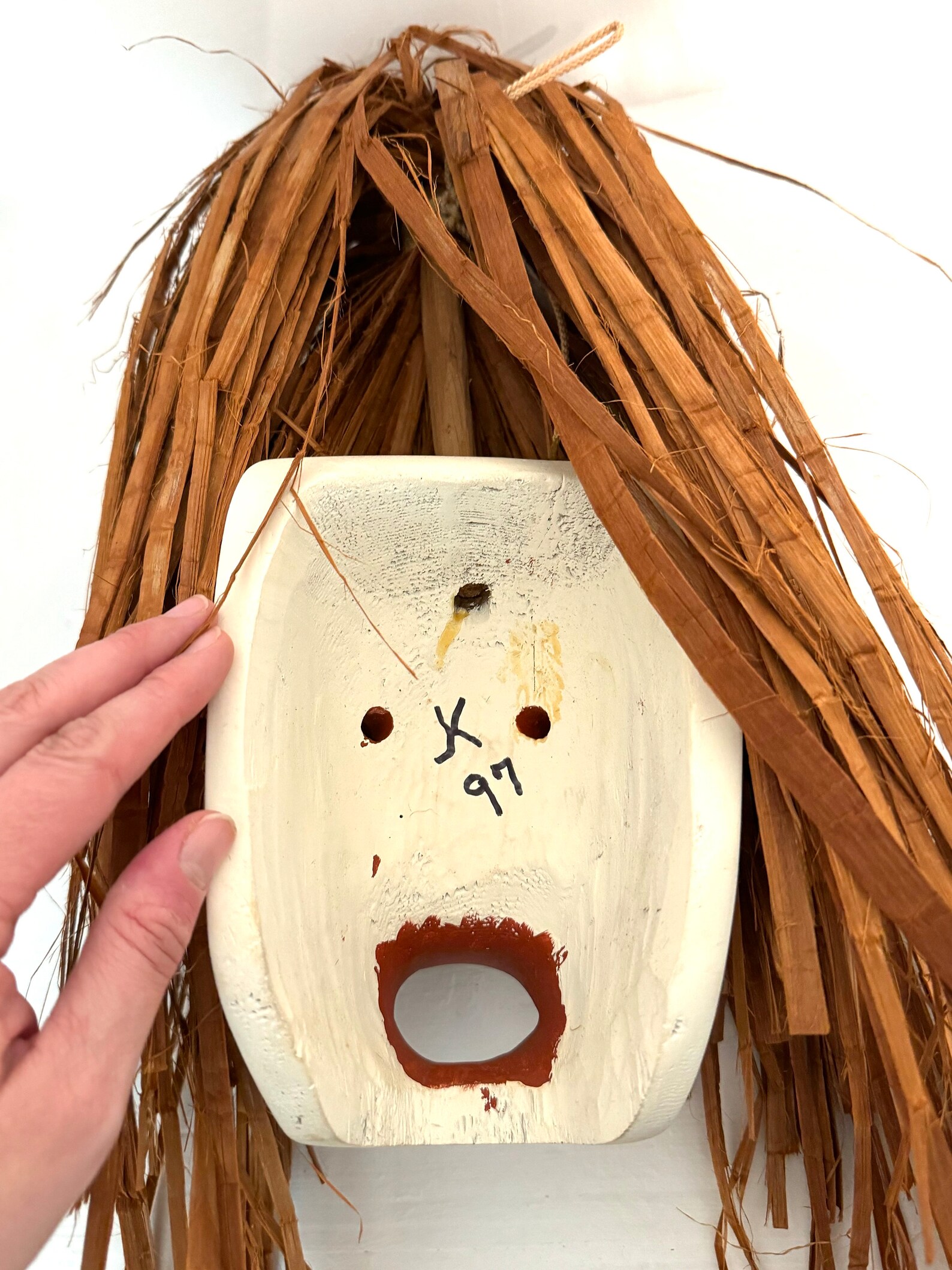 Hand-carved Red Cedar Pook Mask by Jacob Kinney, Makah Nation Tribal ...
