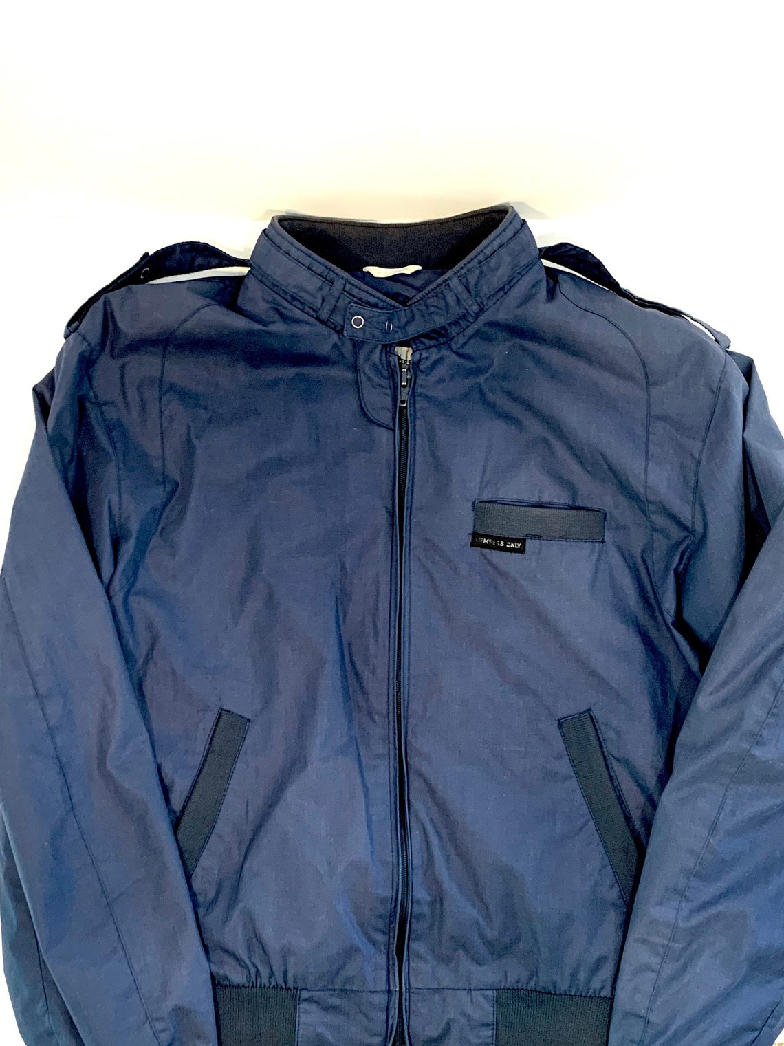 Vintage 1980s Blue Member's Only Bomber Jacket, Size 44 XL - Etsy