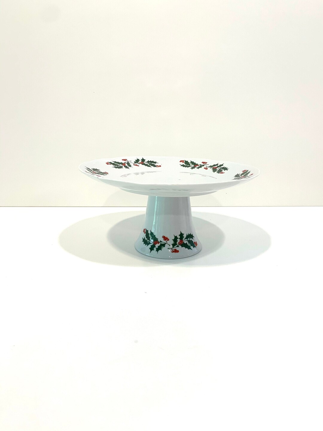 Vintage Ceramic Apulum Christmas Cake Stand, Romanian Holiday Tray ...