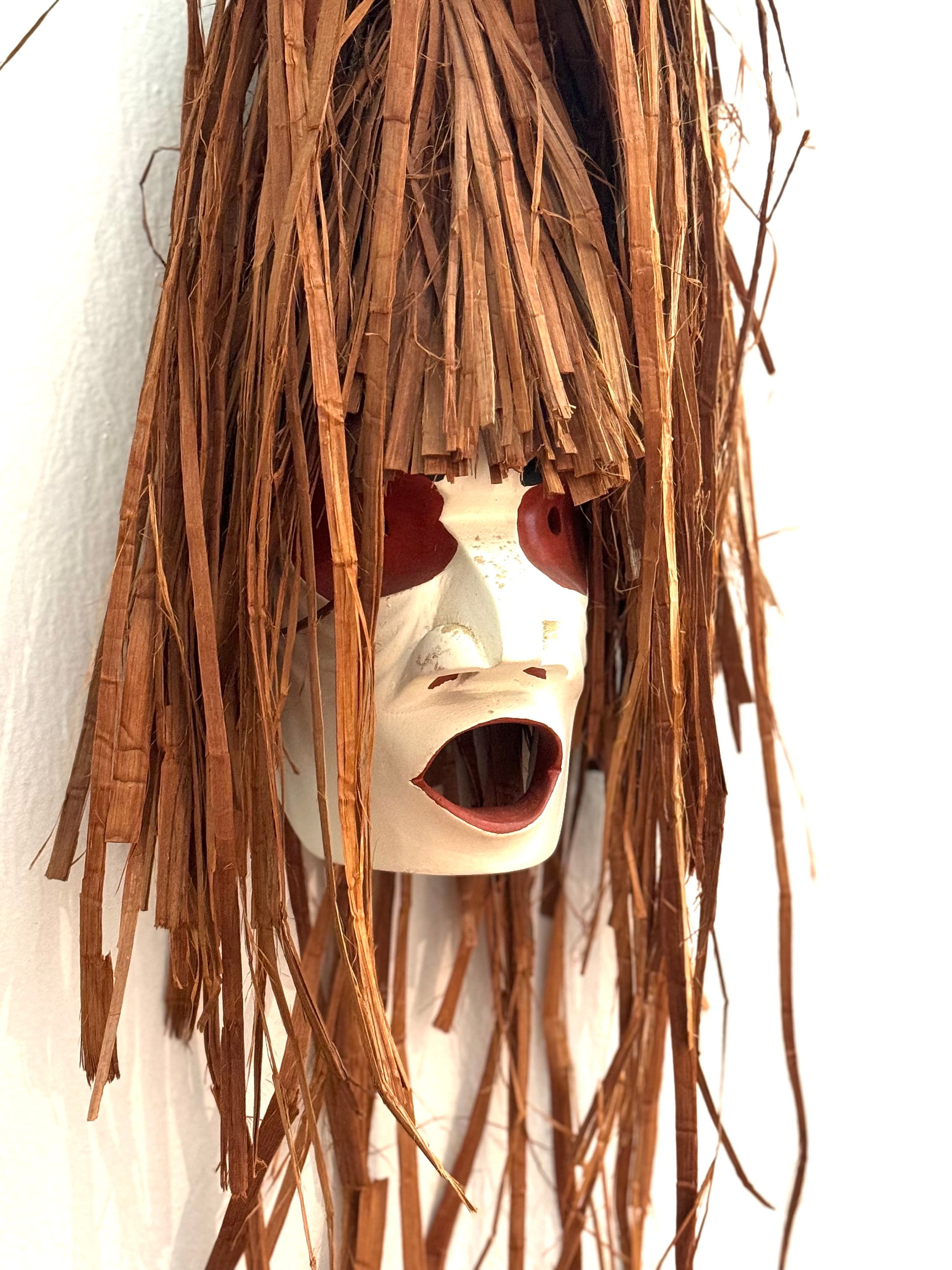 Hand-carved Red Cedar Pook Mask by Jacob Kinney, Makah Nation Tribal ...