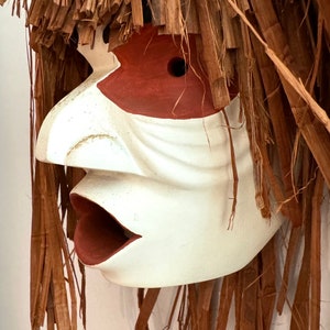 Hand-carved Red Cedar Pook Mask by Jacob Kinney, Makah Nation Tribal ...