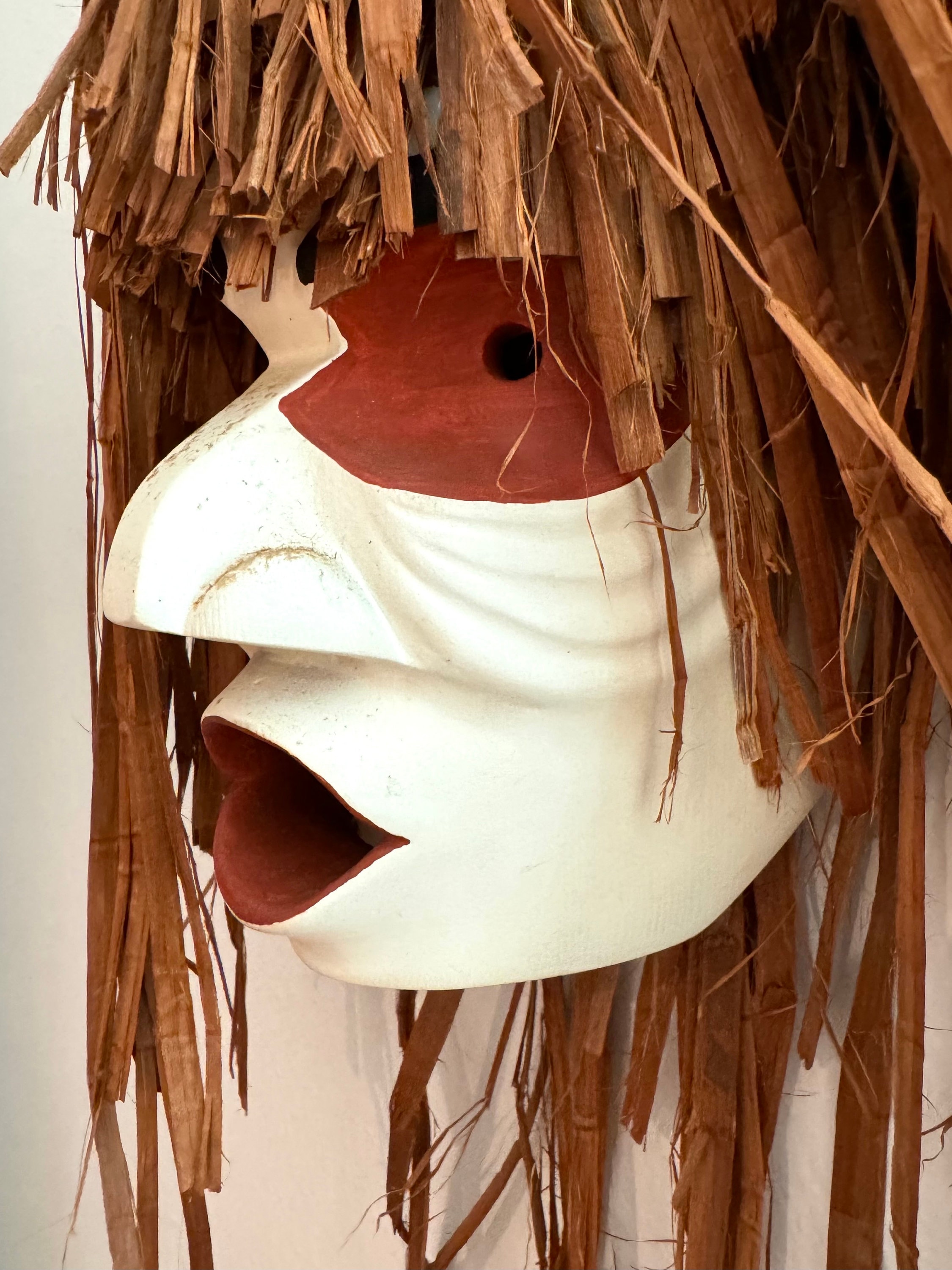 Hand-carved Red Cedar Pook Mask by Jacob Kinney, Makah Nation Tribal ...