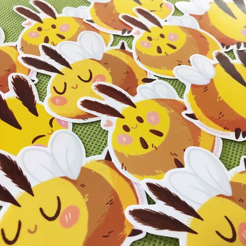 Bumblebee Sticker Sheet Cute Bee Insect Animal Stickers | Etsy