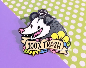 Opossum Enamel Pin - Etsy