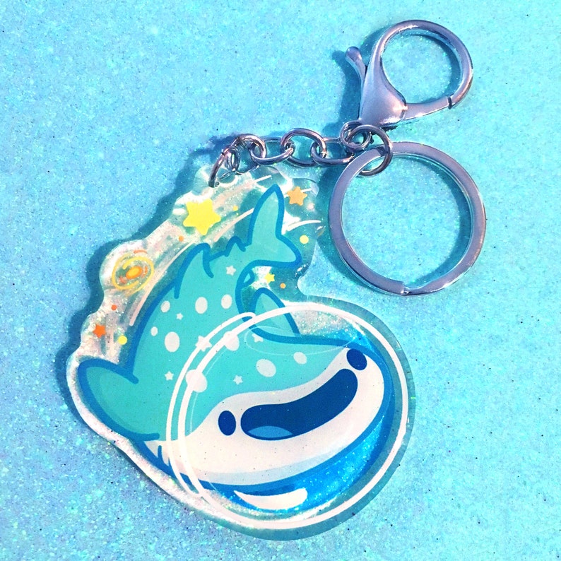 Space Shark Acrylic Keychains 2.5 in Double-sided Sharks | Etsy