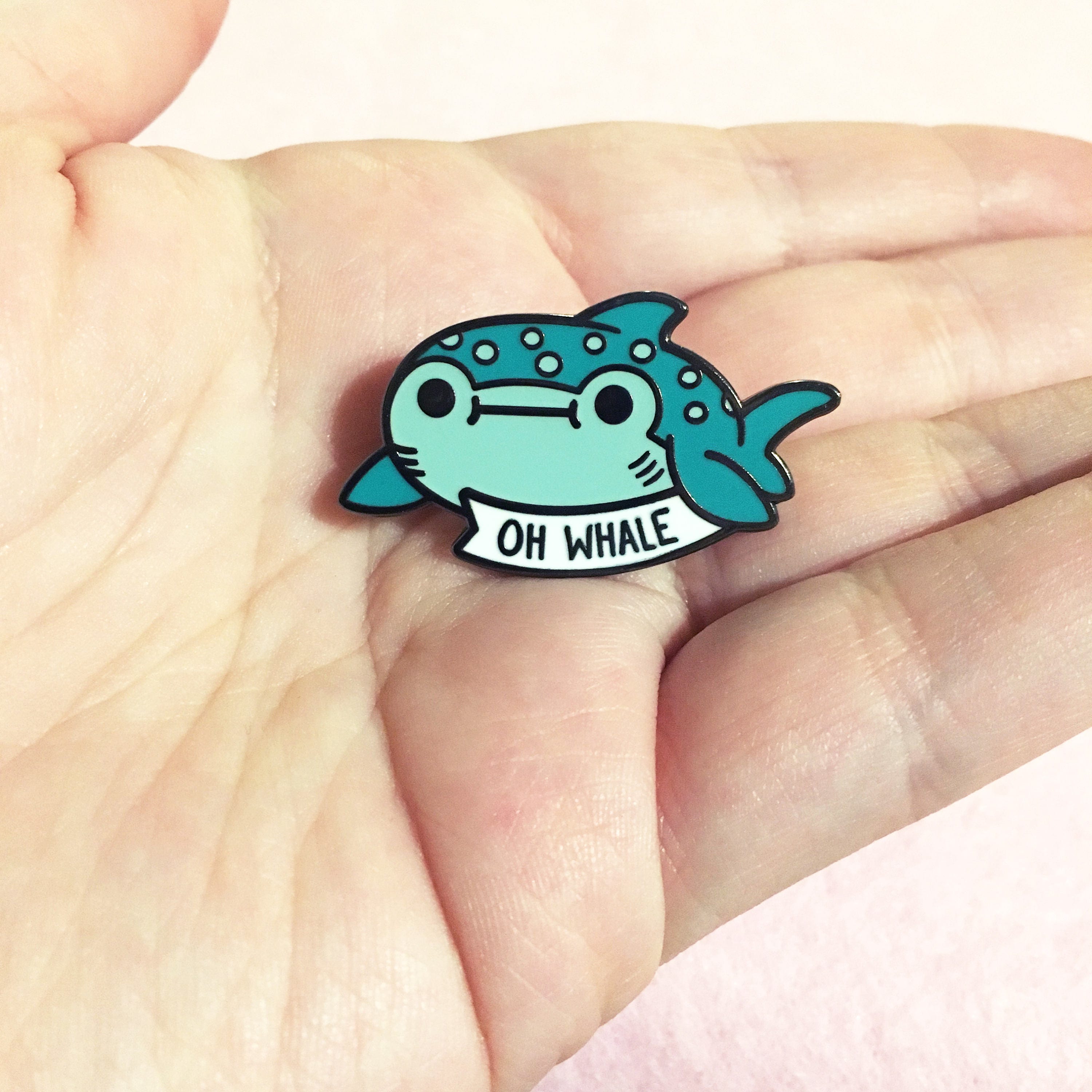 Oh Whale Hard Enamel Pin Lapel Pin Cute Whale Shark Pin - Etsy