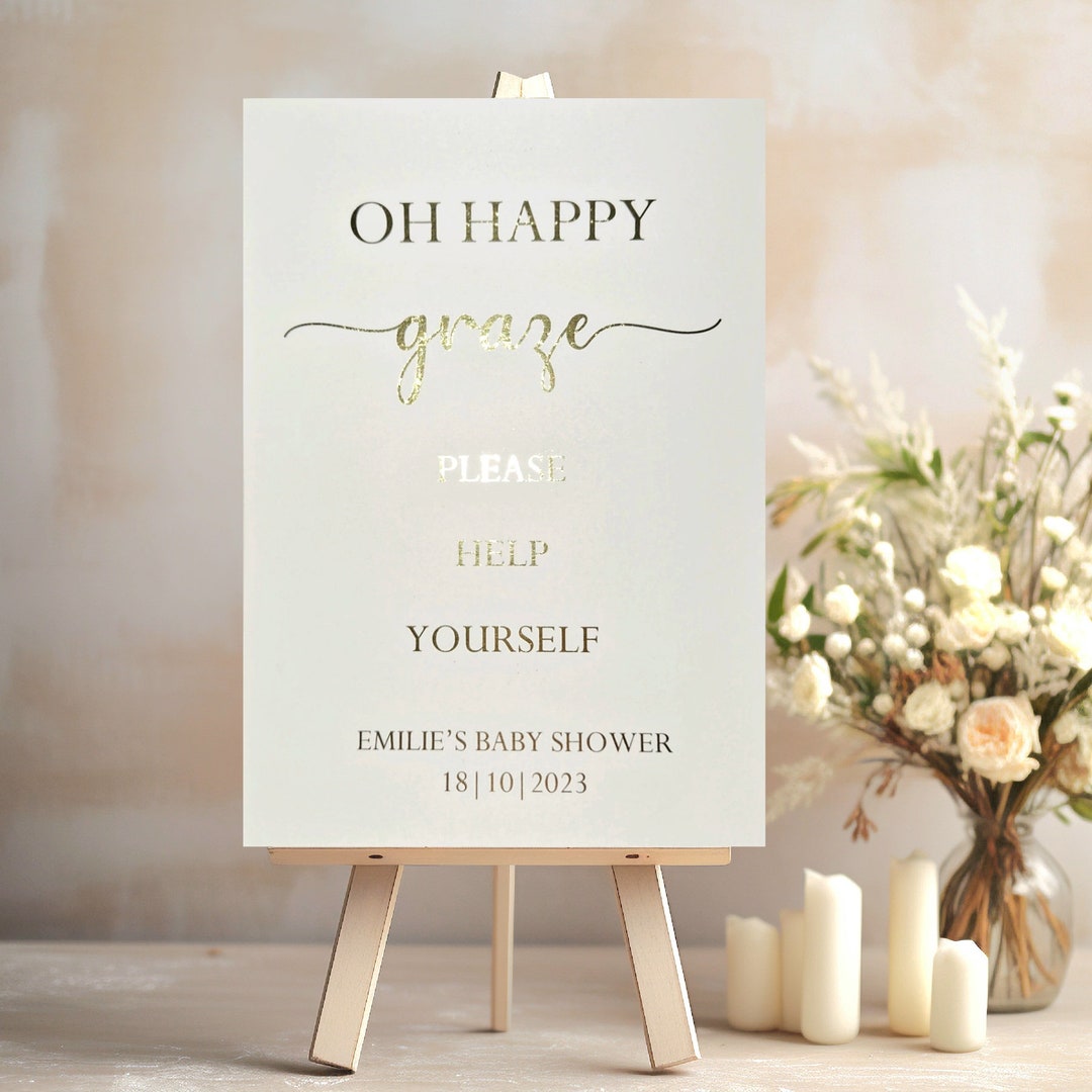 Grazing Table Sign Gold Grazing Table Sign Gold Wedding Decor - Etsy