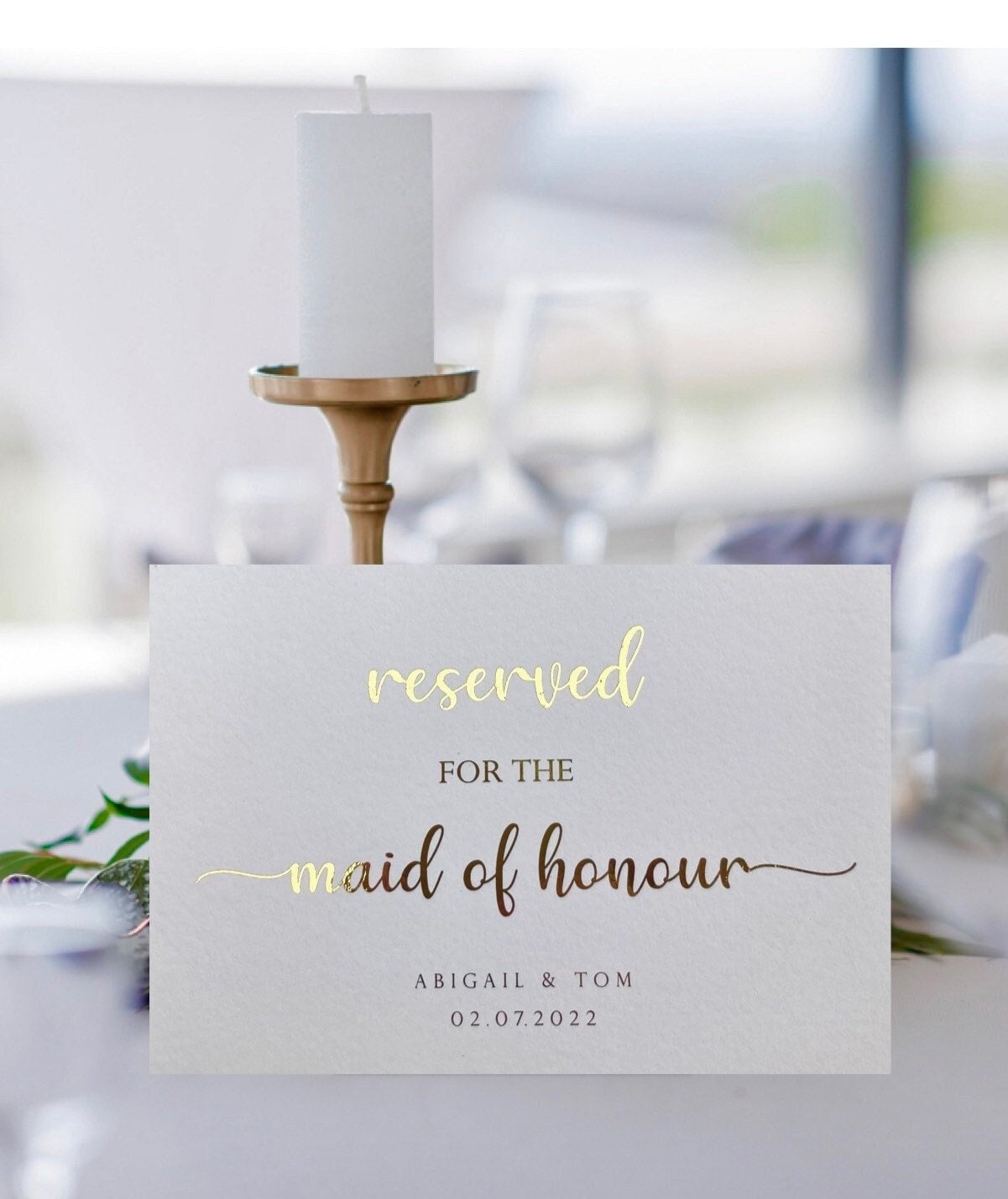 Reserved Seat Sign Seat Reservation Reserved Chair Card - Etsy