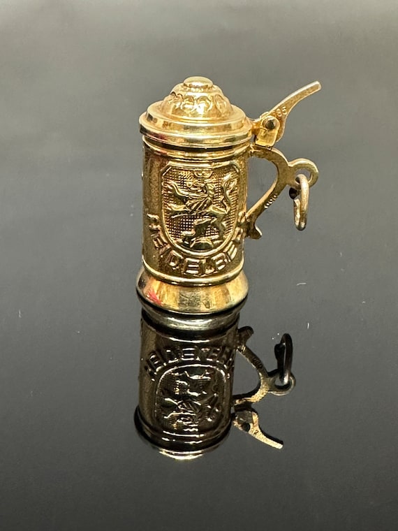 14k Gold European Beer Mug/Cup Vintage - Gem