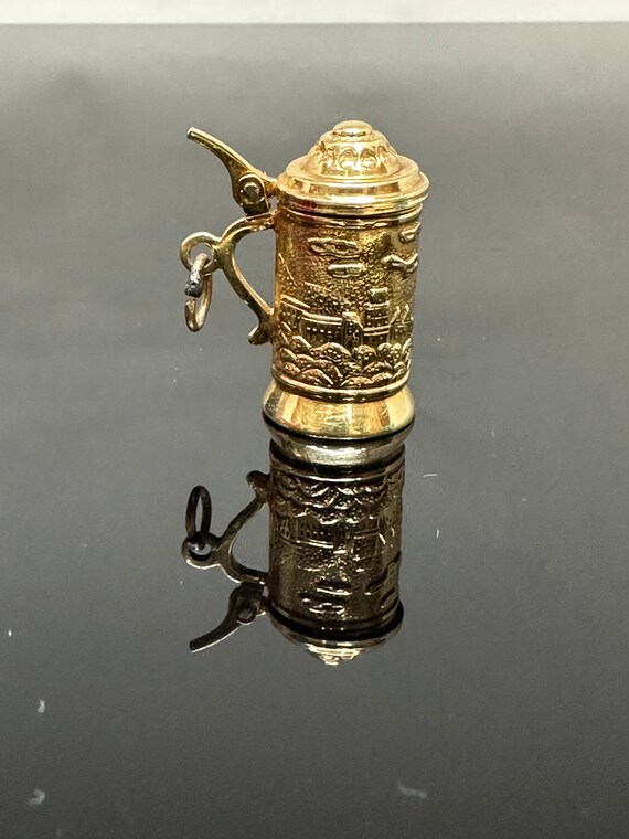 14k Gold European Beer Mug/Cup Vintage - Gem