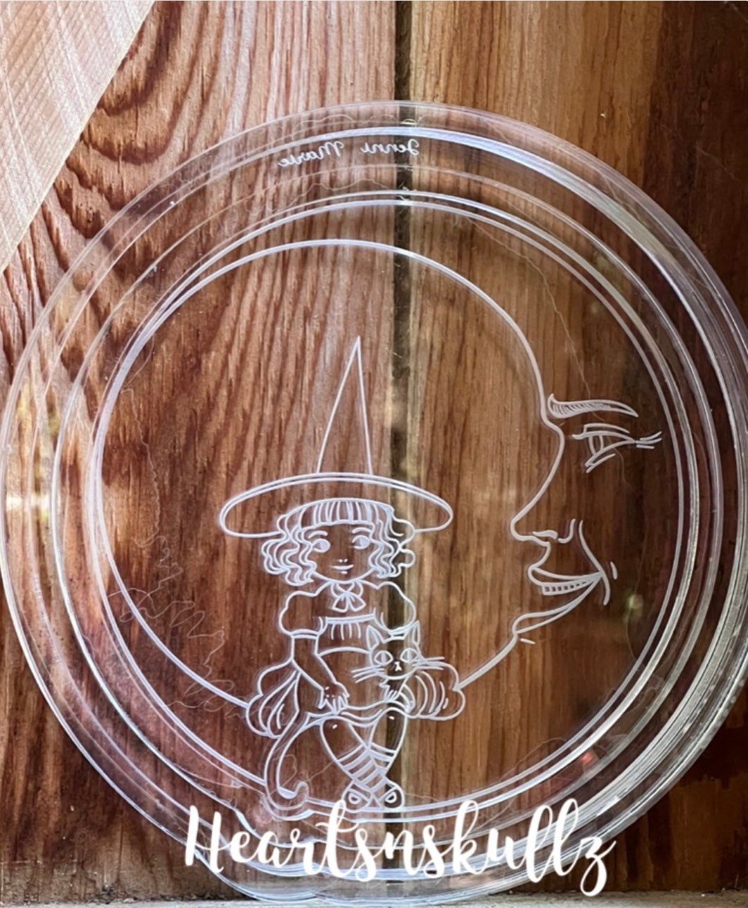 Molde de bruja vintage en la luna Molde de pequeña bruja - Etsy México