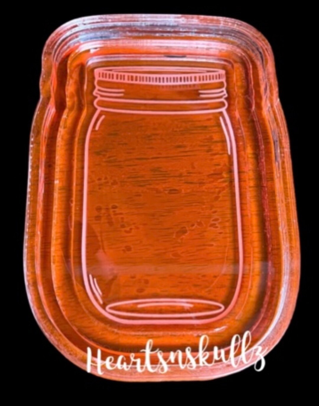 Silicone Mason Jar Tray Mold - 7 Inch Jar Tray With Lip Mold - Cookie ...