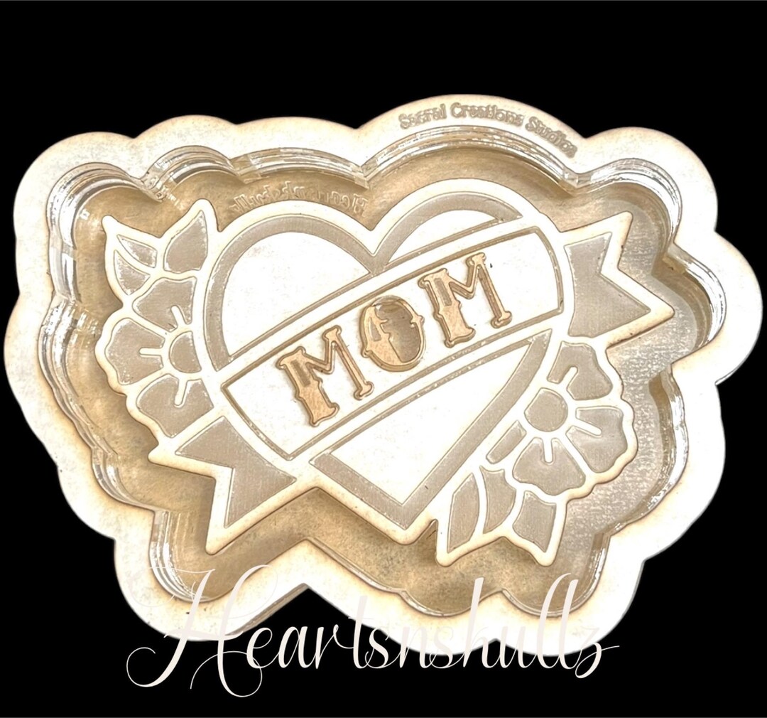Silicone Mom Tattoo Mold - Mom Layered Keychain / Ornament /magnet Mold ...