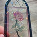Stained Glass Rose Window Holographic Sticker - Etsy
