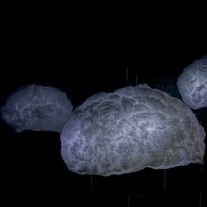 SET OF THREE Cloud Lights, Hanging Cloud, Night Light, Clouds ...