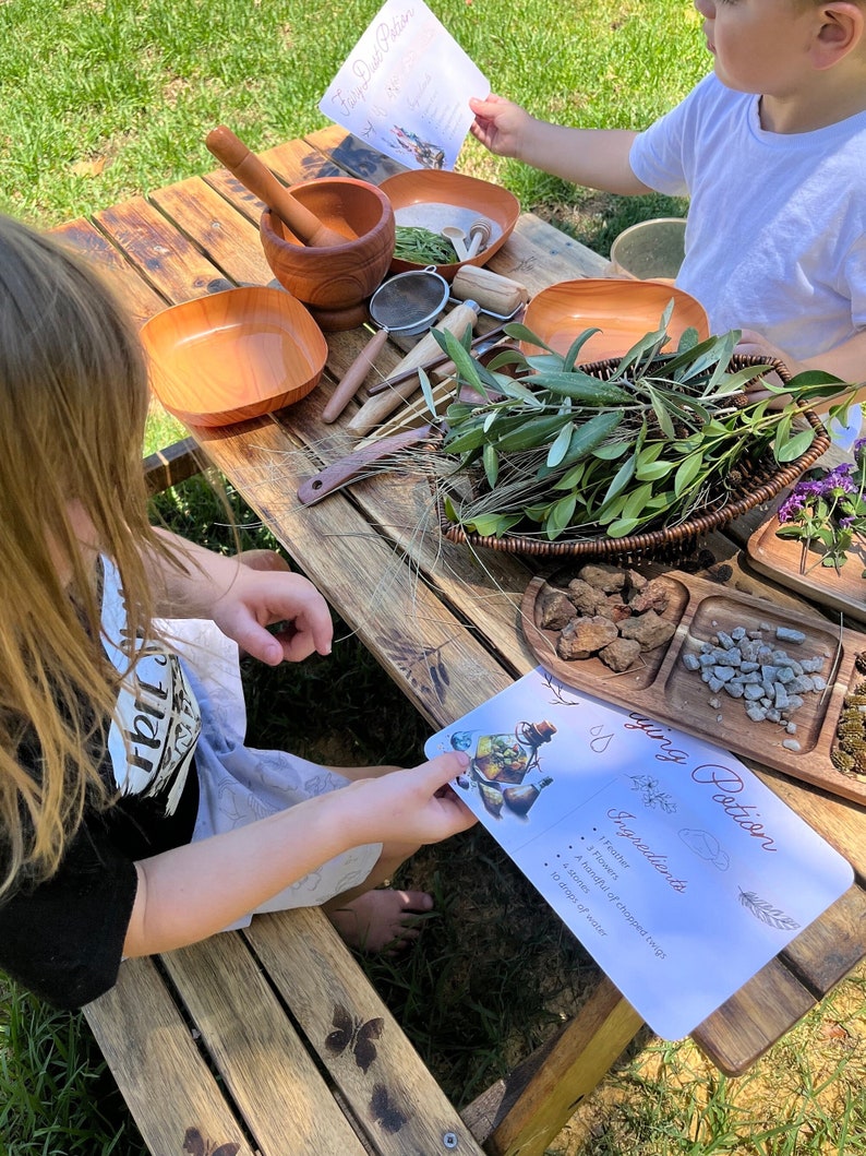 Children’s Mud Kitchen Potion Cards PRINTABLE- Garden Witches Potion ...