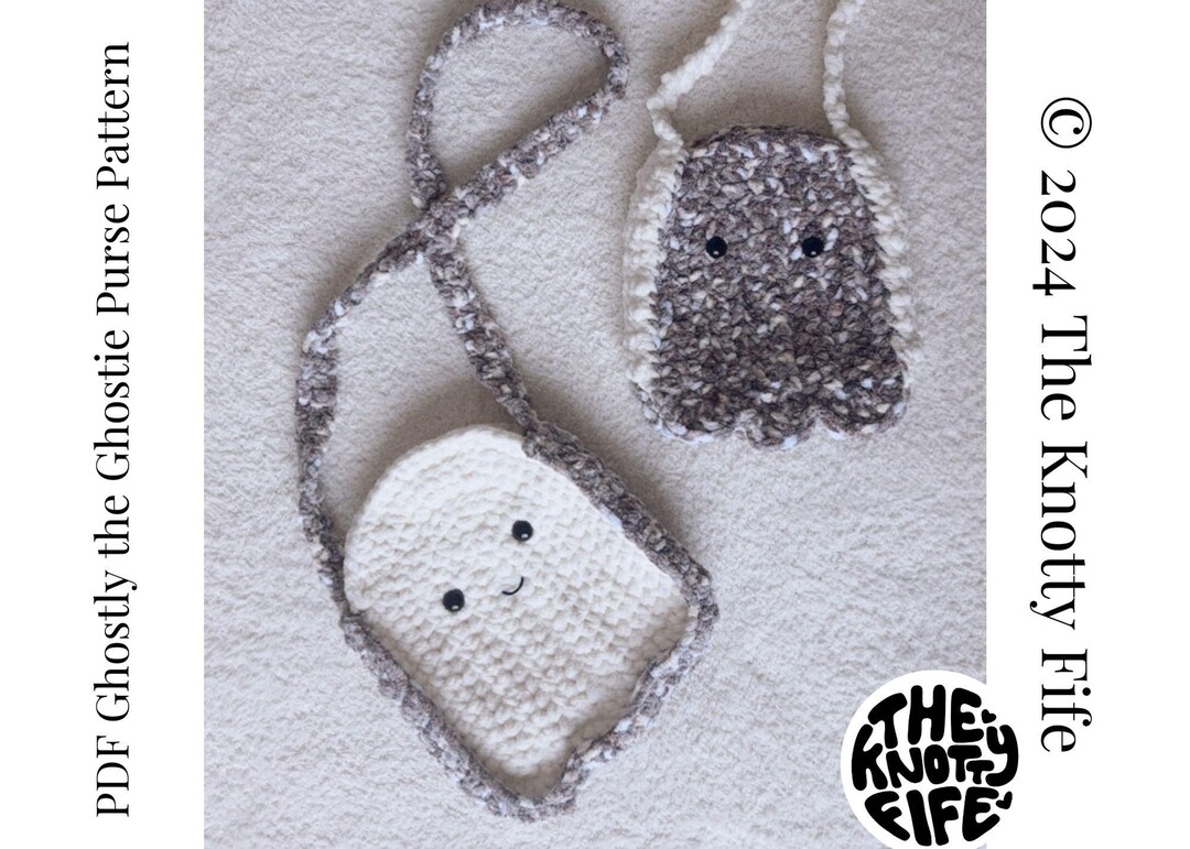 Ghostly the Ghostie Purse Crochet Pattern - Purse - Bag - Trick or ...