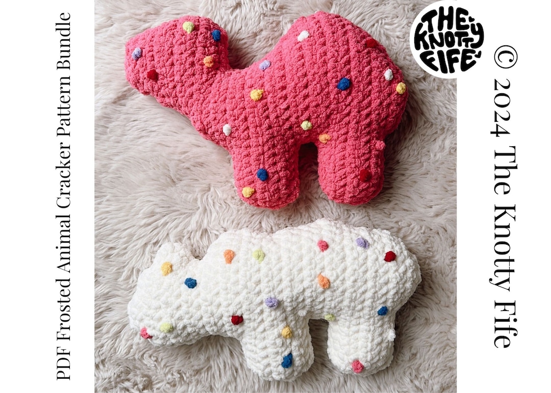 Sprinkles Frosted Animal Cracker Camel & Rhino Pillow PDF Crochet ...