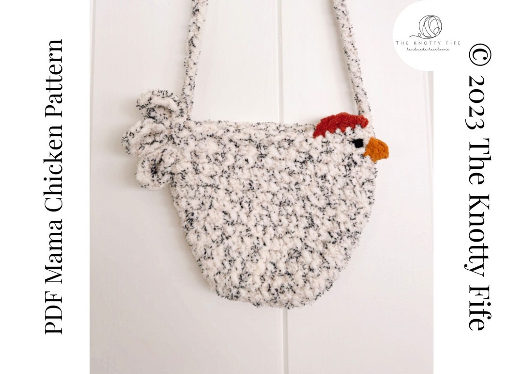 Mama Chicken Bag Pattern - Crossbody - Purse - Crochet - Etsy