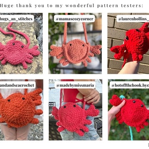 The Crab Bag Pattern - Crossbody - Purse - Crochet - Ocean - Sebastian ...
