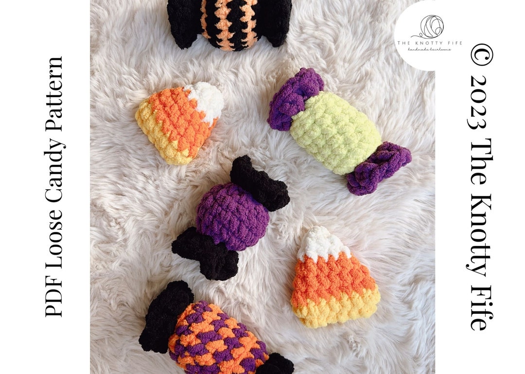 Loose Candy Crochet Pattern - Halloween - Spooky - Treats - Sweets ...