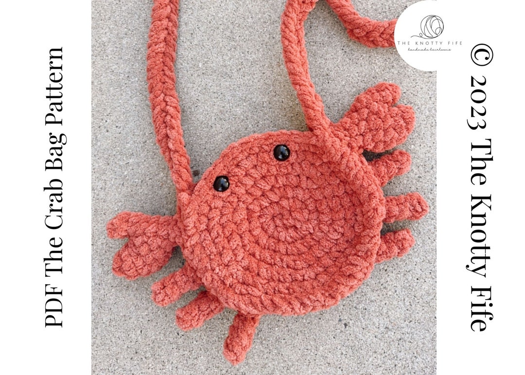 The Crab Bag Pattern - Crossbody - Purse - Crochet - Ocean - Sebastian ...